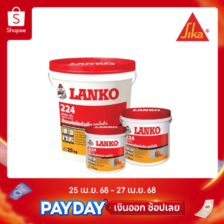Lanko 224 Rapid Plug ซีเมนต์แห้งเร็วหยุดน้ำรั่วซึม 1 kg. 5 kg. | Shopee Thailand