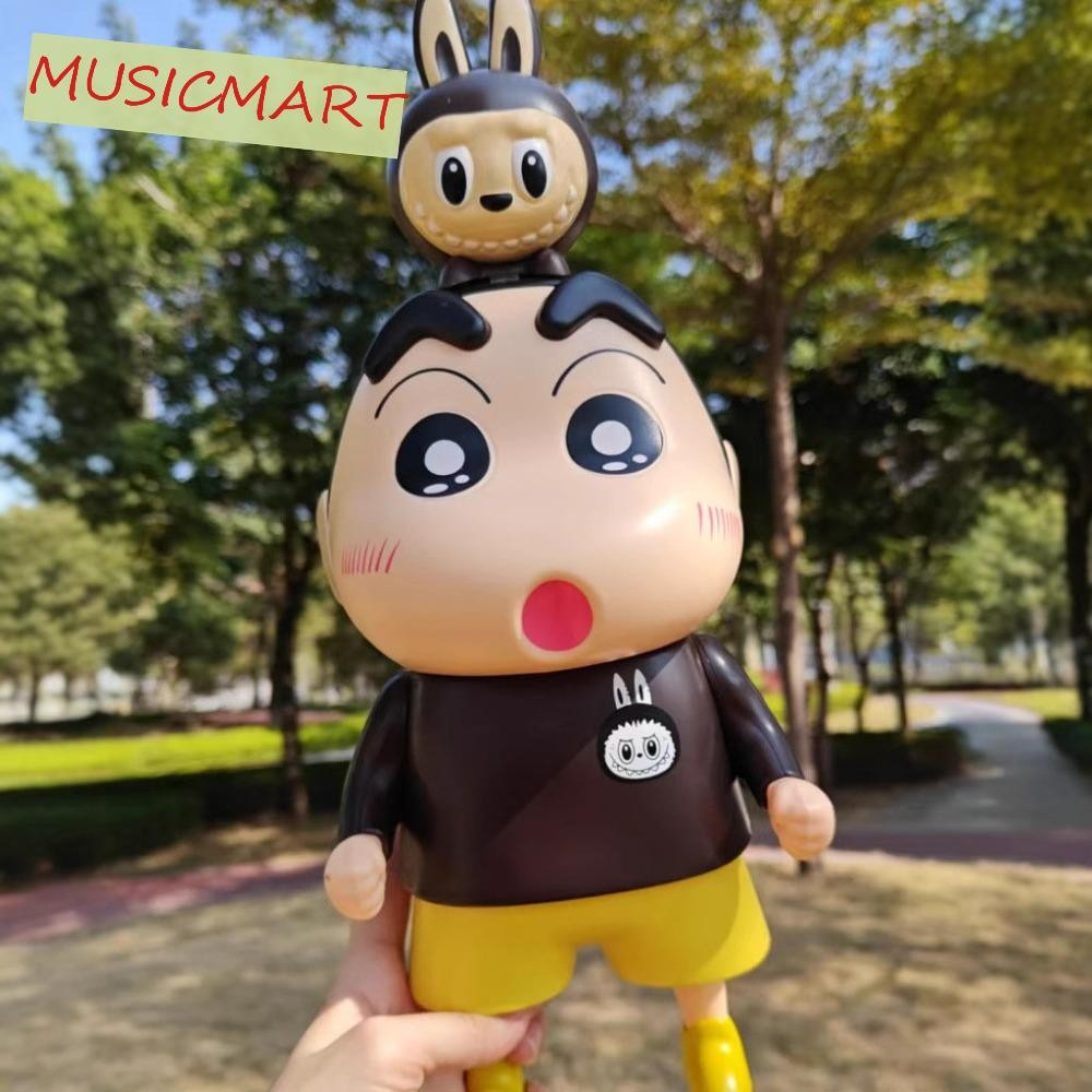 MUSICMART Labubu Crayon Shin Chan กระปุกออมสิน, ถังออมทรัพย์รูป Labubu ...