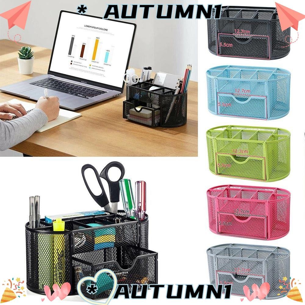 AUTUMN1 Desk Organizer คุณภาพสูงกล่องเก็บ 9-Grid Storage เครื่องเขียน ...