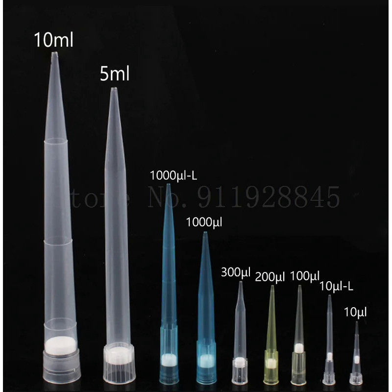 1set Lab 10ul/10ul-L/20ul/50ul/100ul/200ul/300ul/1ml/5ml/10ml Plastic Pipettor Tip Box with ...