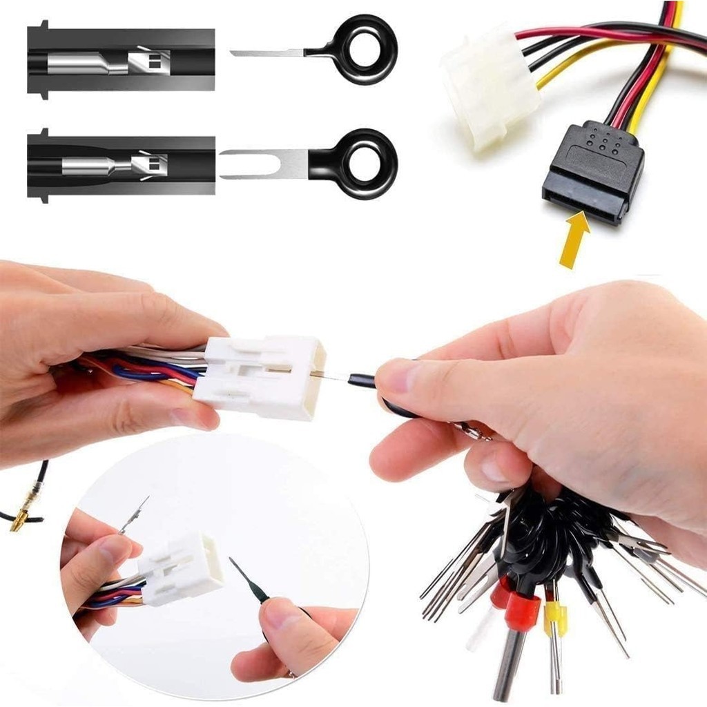 Skun เครื่องมือถอดซ็อกเก็ต 18 ชิ้น Cable Opener Terminal Tools Pin ...