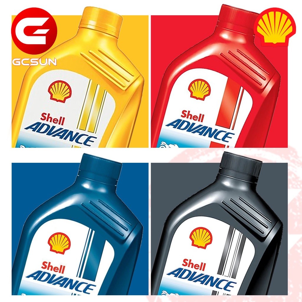 น้ำมันเครื่องมอเตอร์ไซค์ SHELL AX7 ขนาด0.8, 1 ลิตร 10w40 กึ่งสังเคราะห์ ...