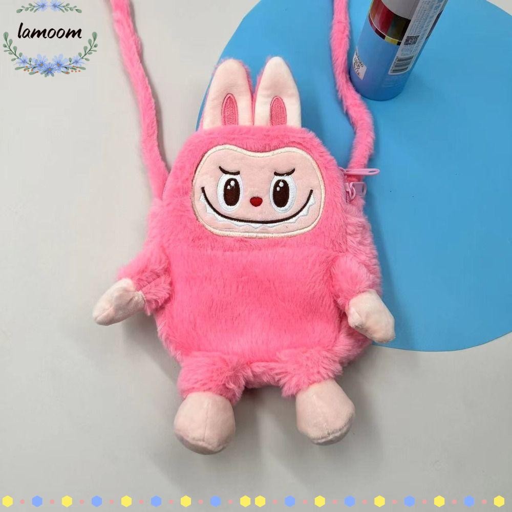 Lamoo กระเป๋าโทรศัพท์มือถือ, กระเป๋าตุ๊กตา Labubu ความจุขนาดใหญ่แบบพกพา ...