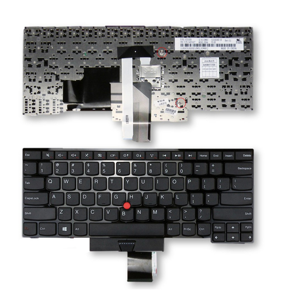 เปลี่ยนแป้นพิมพ์แล็ปท็อปสําหรับ IBM/thinkpad E430 E430C E435 แป้นพิมพ์ ...