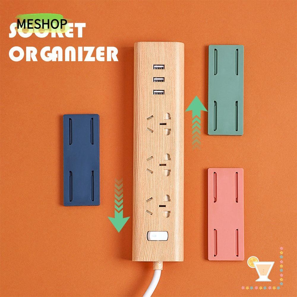 ME Cable Organizer Wall Mount Home ตะขอกาวสติกเกอร์แขวนลวด Fixer Socket ...