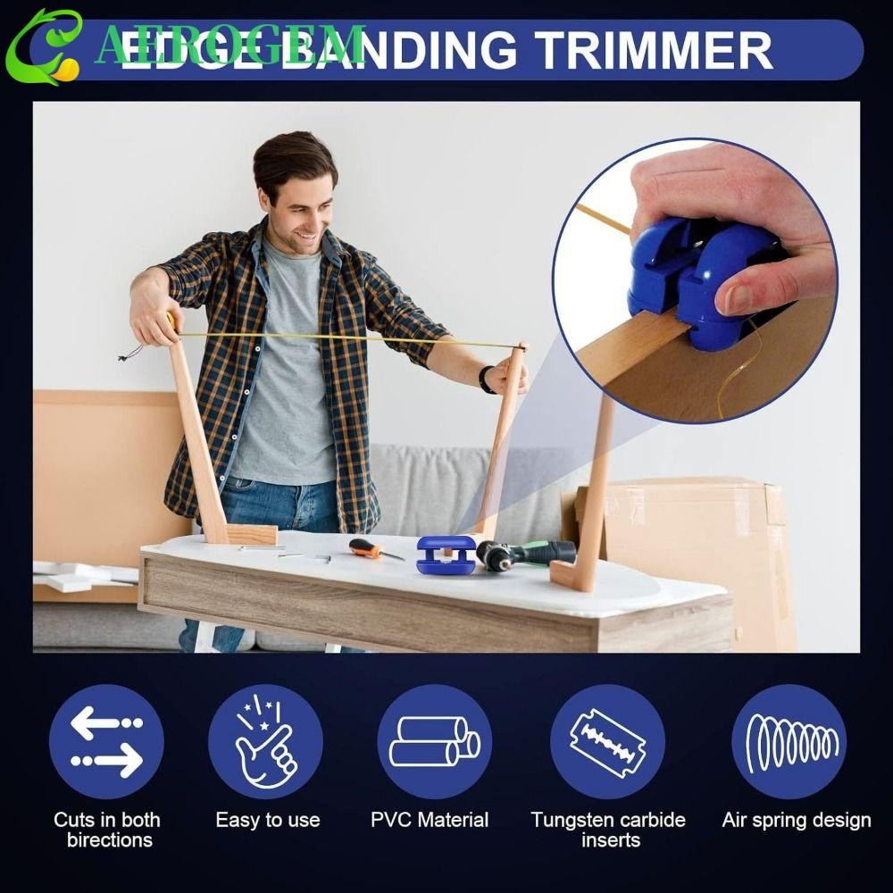 AEROGEM Manual Edge Trimmer, ทนทาน Mini Hand Planer Edge Quad Trimmer ...