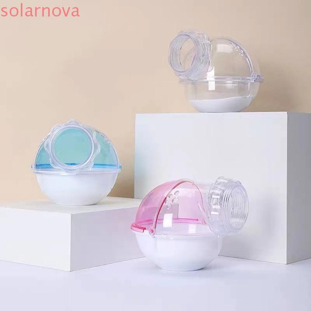 SOLARNOVA หนูแฮมสเตอร์วิลล่าพลาสติกอ่างอาบน้ําอุปกรณ์สัตว์เลี้ยงห้องซาว ...