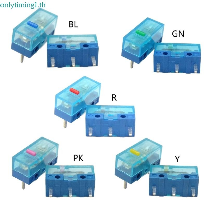 Onlytiming 4 ชิ้นใหม่ HUANO Blue Transparent Shell Mouse Micro Switch ...