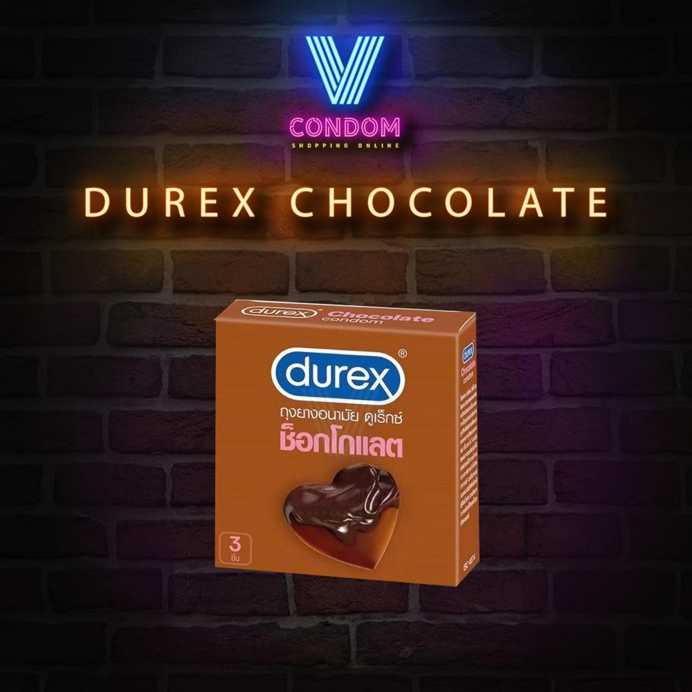 Durex Chocolate แบบกล่อง และ แบบซอง (ไม่ระบุหน้ากล่อง) | Shopee Thailand