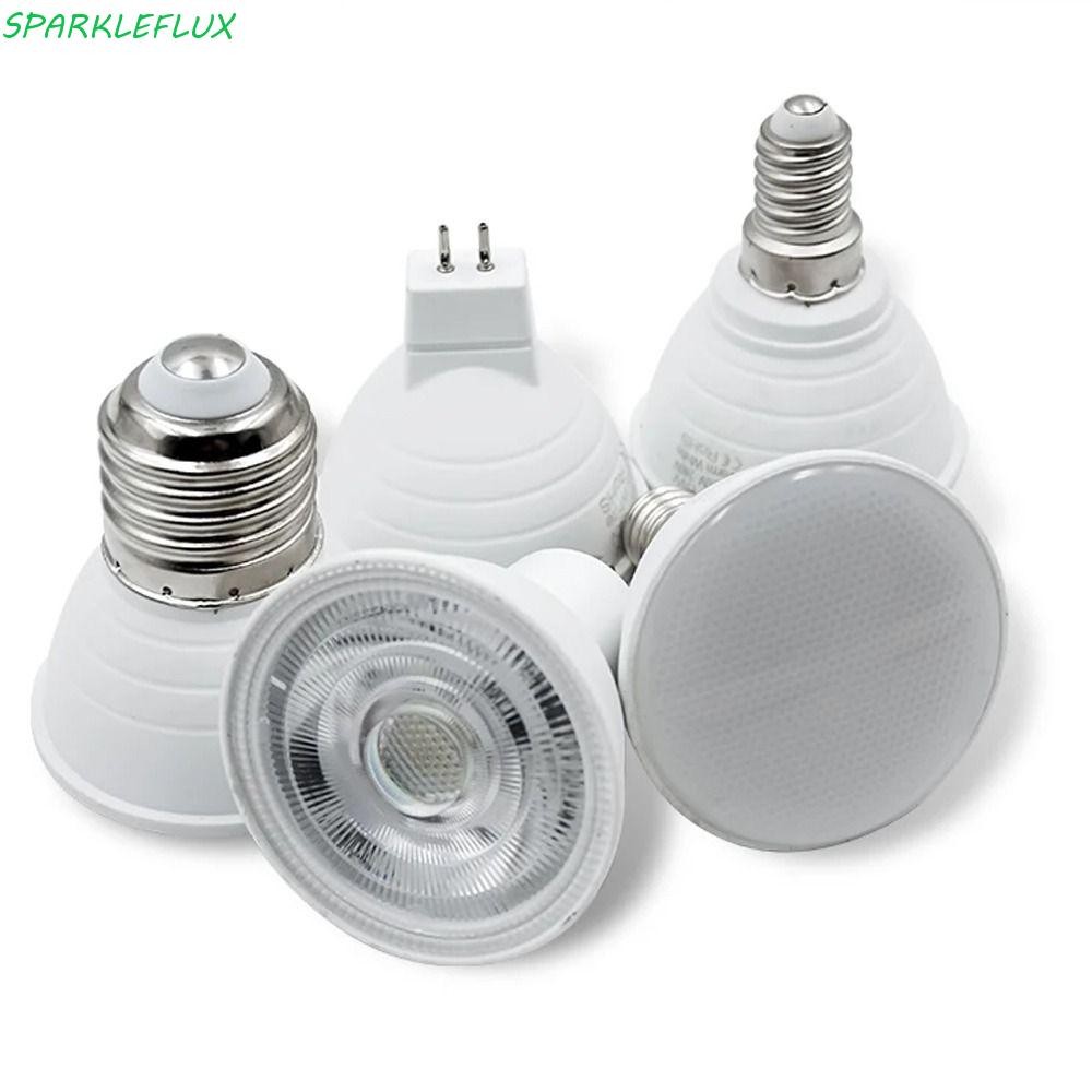 Sparkleflux ไฟ LED Spot, GU10 E27 E14 MR16 6W 220V โคมไฟเพดาน,โคมไฟวง ...