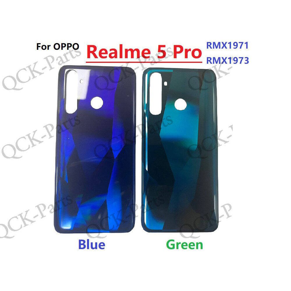 ฝาหลังสําหรับrealme 5 Pro RMX1971 RMX1973 แบตเตอรี่ด้านหลังเปลี่ยน ...