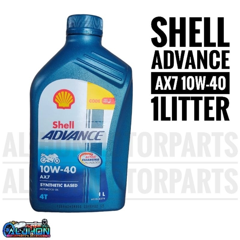 Shell ax7 Scooter 10W40 ขนาด 0.8 ลิตร จำนวน 1 ขวด | Shopee Thailand
