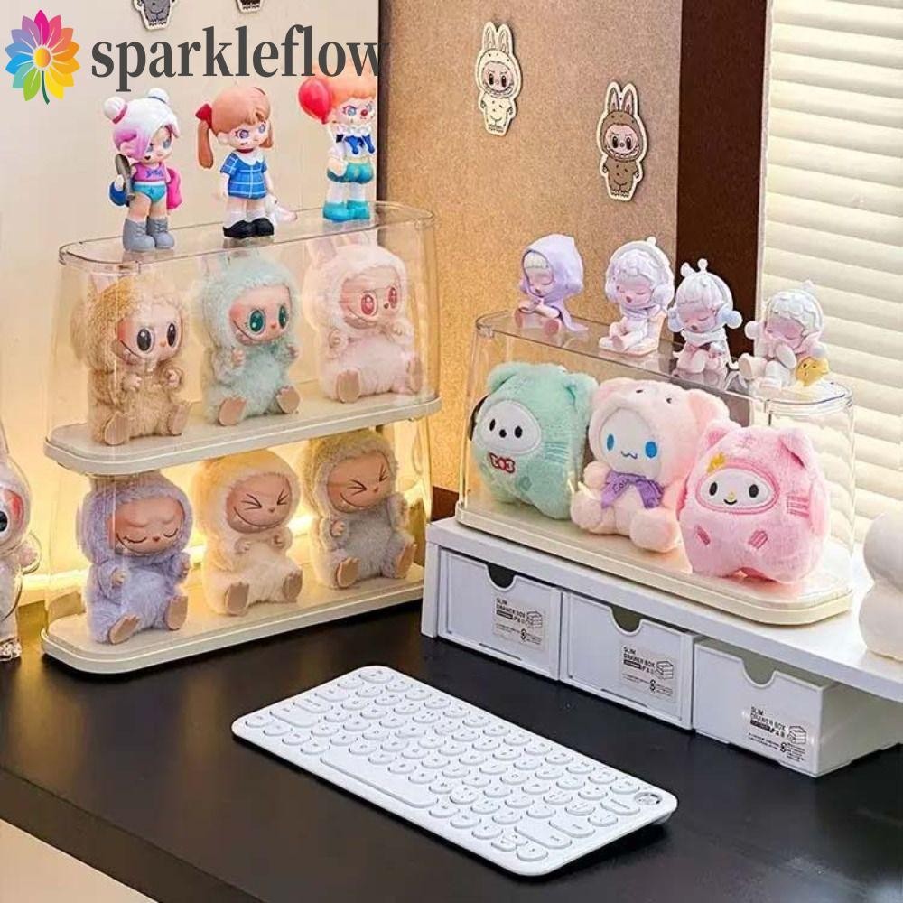 Sparkleflow Labubu กล่องแสดงความจุขนาดใหญ่ Hand-made นั่ง Party Labubu ...