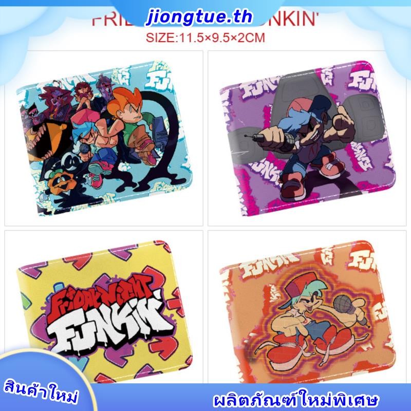 ขายดี กระเป๋าสตางค์ใบสั้น ลายการ์ตูนอนิเมะ Friday Night Funkin FNF พับ ...