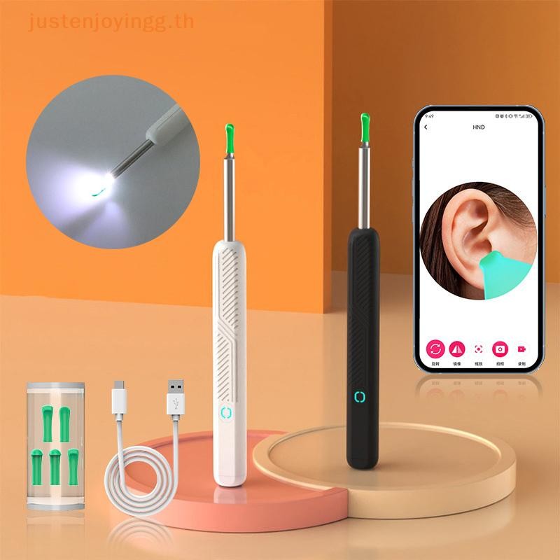 { Jjth } Smart Visual Ear Cleaner HD Ear Sticks Otoscope USB C ชาร์จ ...