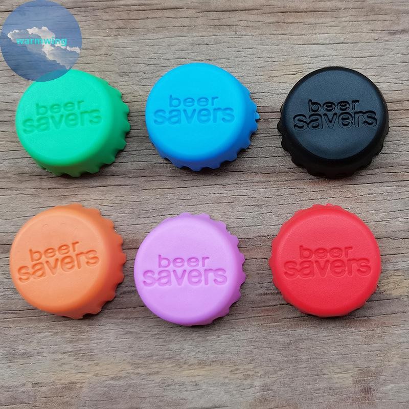 Warmwing Creative Home Candy สีซิลิโคนขวดไวน์สดหมวกไวน์แดง Stoppers ขวดเบียร์หมวก 6 ชิ้นเบียร์ ...