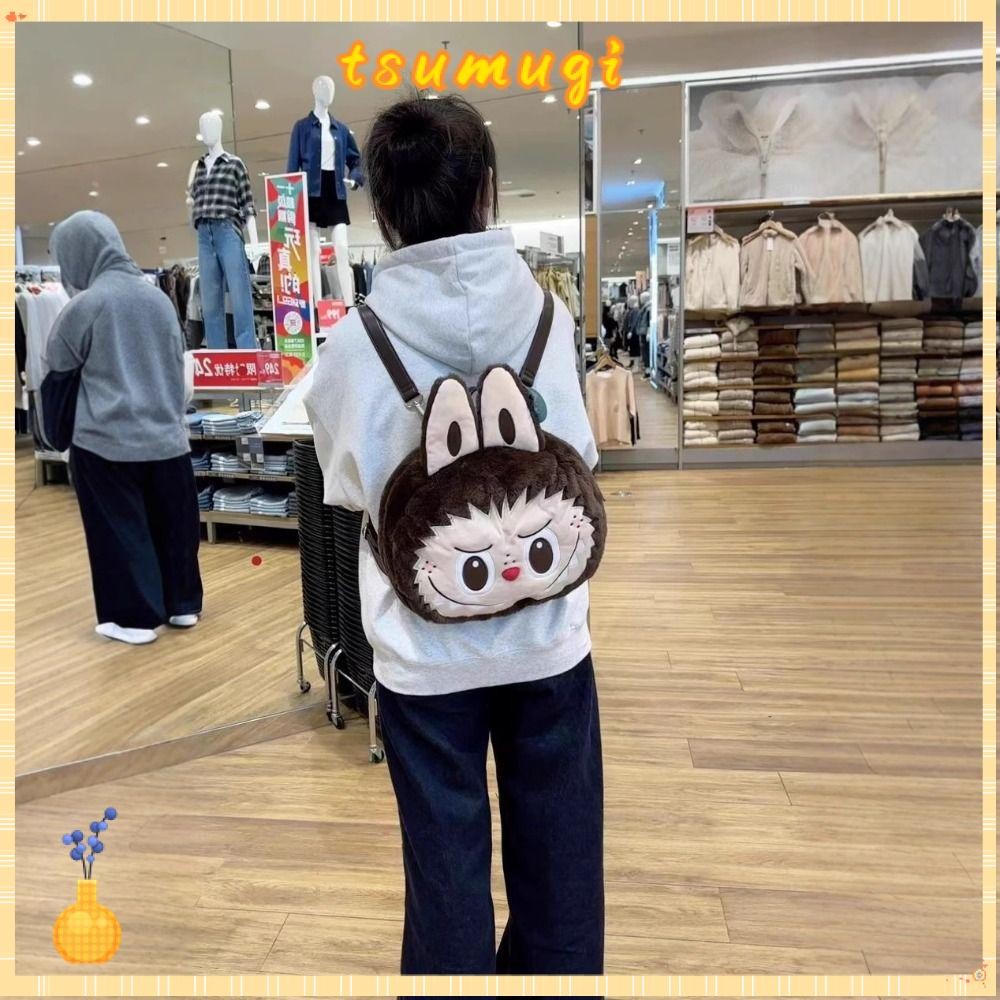 TSUMUGI กระเป๋าเป้สะพายหลัง Plush, การ์ตูน Labubu Classics Series ...