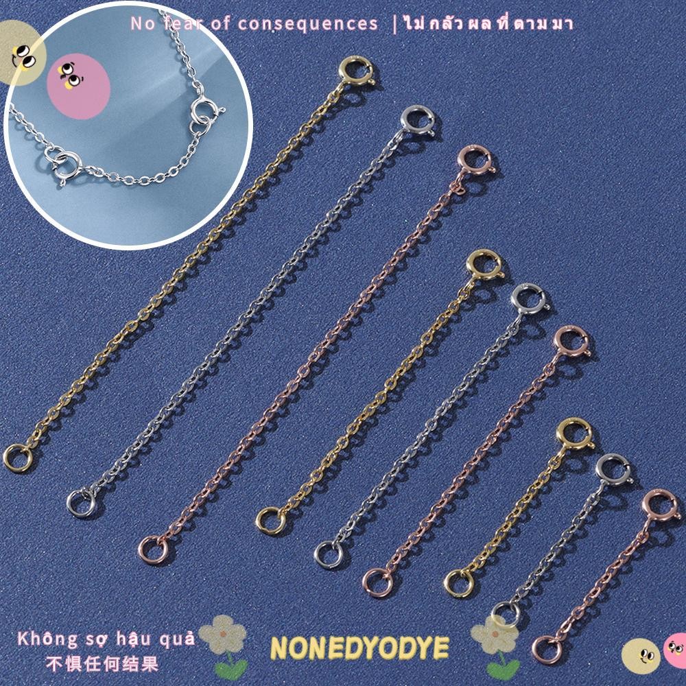 NONGYODYE Extender Safety Chain Extender สแตนเลส Extender Chain Gold ...