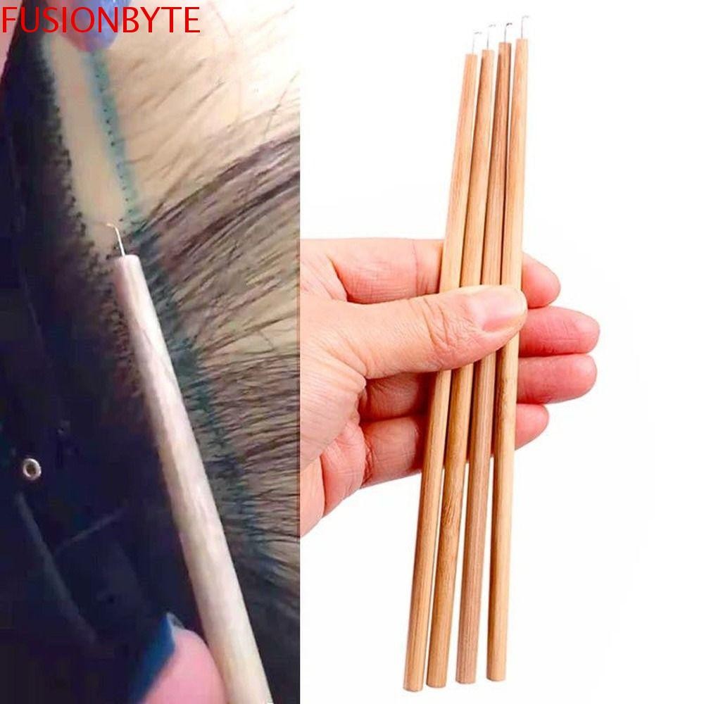 FUSIONBYTE เข็มระบายอากาศตะขอ DIY Professional สะดวกอุปกรณ์เสริมผมเครื่องมือจัดแต่งทรงผมทนทานยาว ...