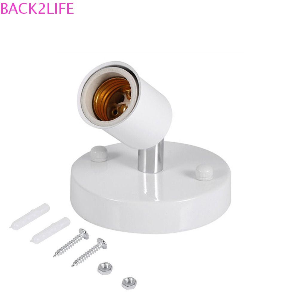BACK2LIFE ผู้ถือหลอดไฟบ้านสกรูหลอดไฟโคมไฟติดผนัง 180 องศาโลหะ E27 ซ็อกเก็ตไฟ | Shopee Thailand