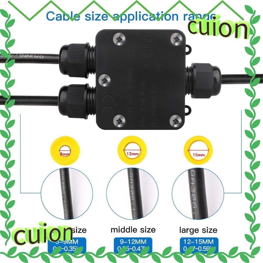 CUION1413 Terminal Box Outdoor /Electrical Cable Connector 3 Way IP68 ...