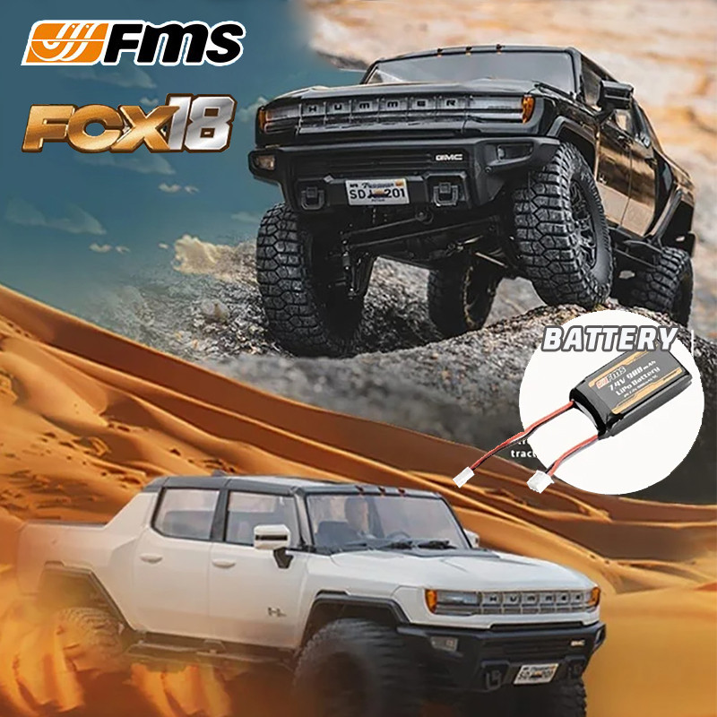 Fms FCX18 HUMMER EV RTR 1/18 RC รีโมทคอนโทรลไฟฟ้ารุ่นรถรถกระบะ Crawler ...