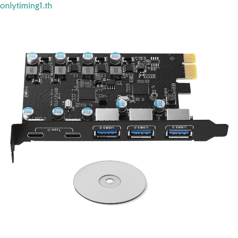 Onlytiming USB 3 0 PCIE 4 0 x16 บอร์ด PCIE USB3 0 อะแดปเตอร์ USB Controllers การ์ดสําหรับ PC ...