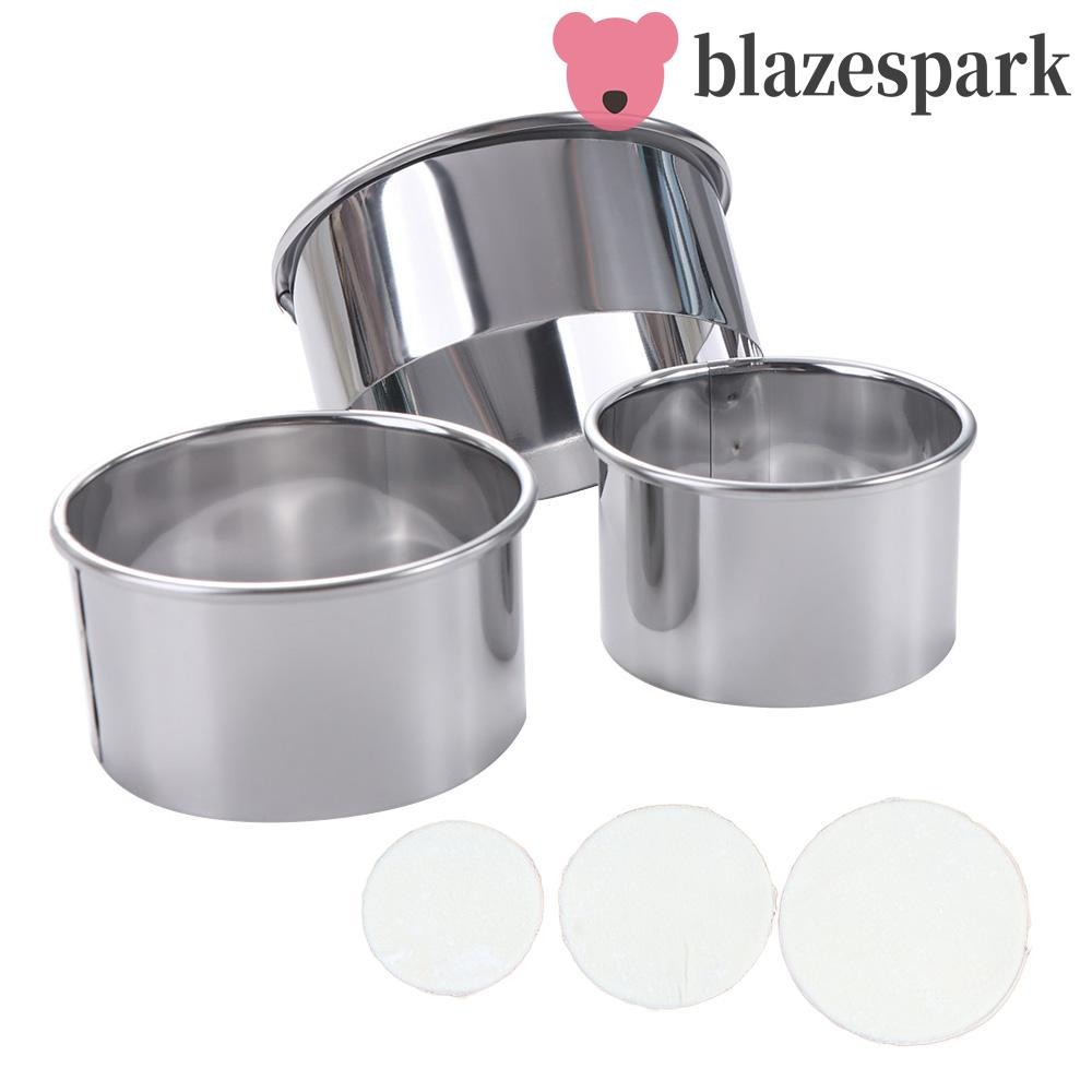 Blazespark 3 ชิ้น/เซ็ตรอบเครื่องตัดบิสกิต,สแตนเลส Rust-proof เกี๊ยว Wrapper แม่พิมพ์,เครื่องตัด ...