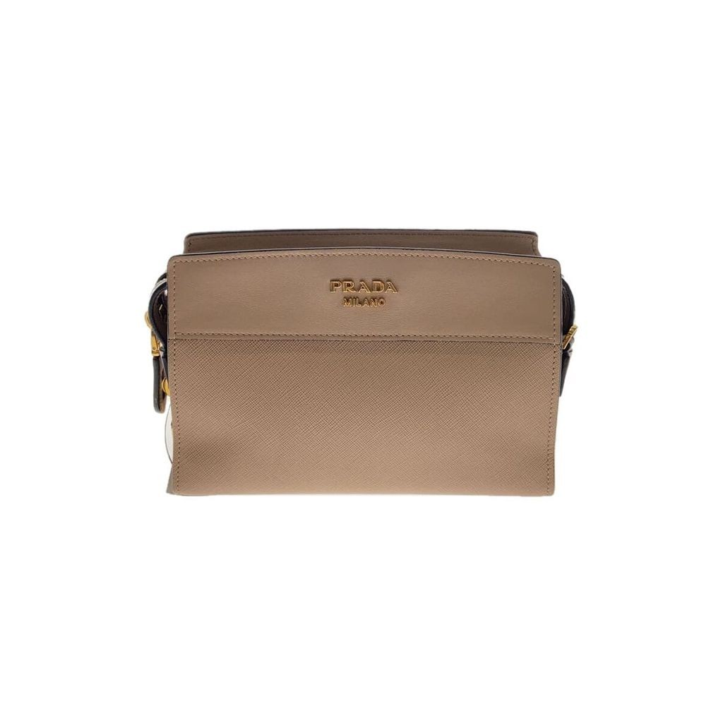 กระเป๋าสะพาย PRADA Esplanade Saffiano Leather BEG ส่งตรงจากญี่ปุ่น มือ ...