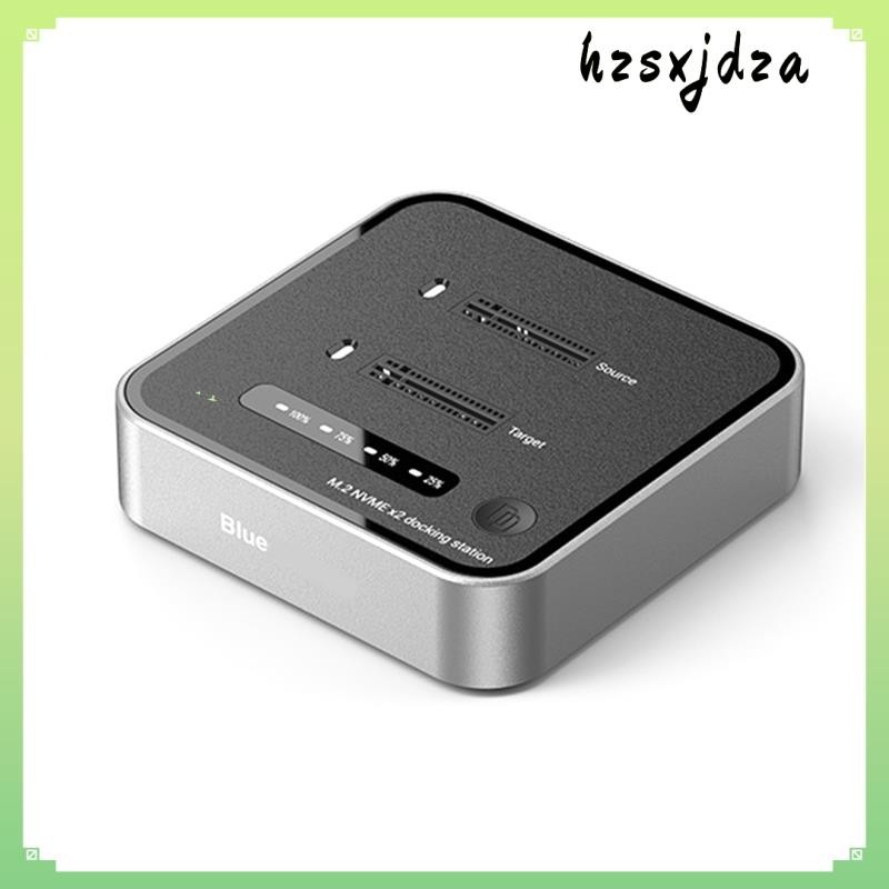 Dual Bay M.2 SSD Docking Station Dual Bay Offline USB C ถึง NVME PCIe ...