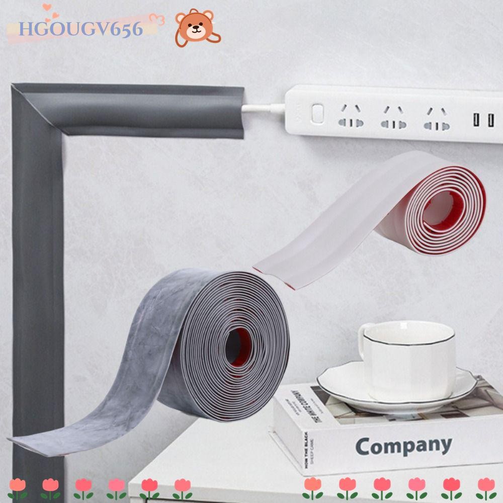 HGOUGV656 สายเคเบิลคอนซีลเลอร์,Self-Adhesive Paintable TV สายไฟ Hider, 2024 กันน้ํา PVC Mould ...
