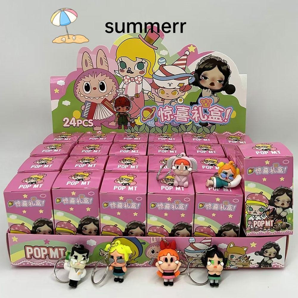 SUMMERR 24 กล่อง/เซ็ตของเล่น, Sanrio The Powerpuff Girls Doll พวงกุญแจ ...
