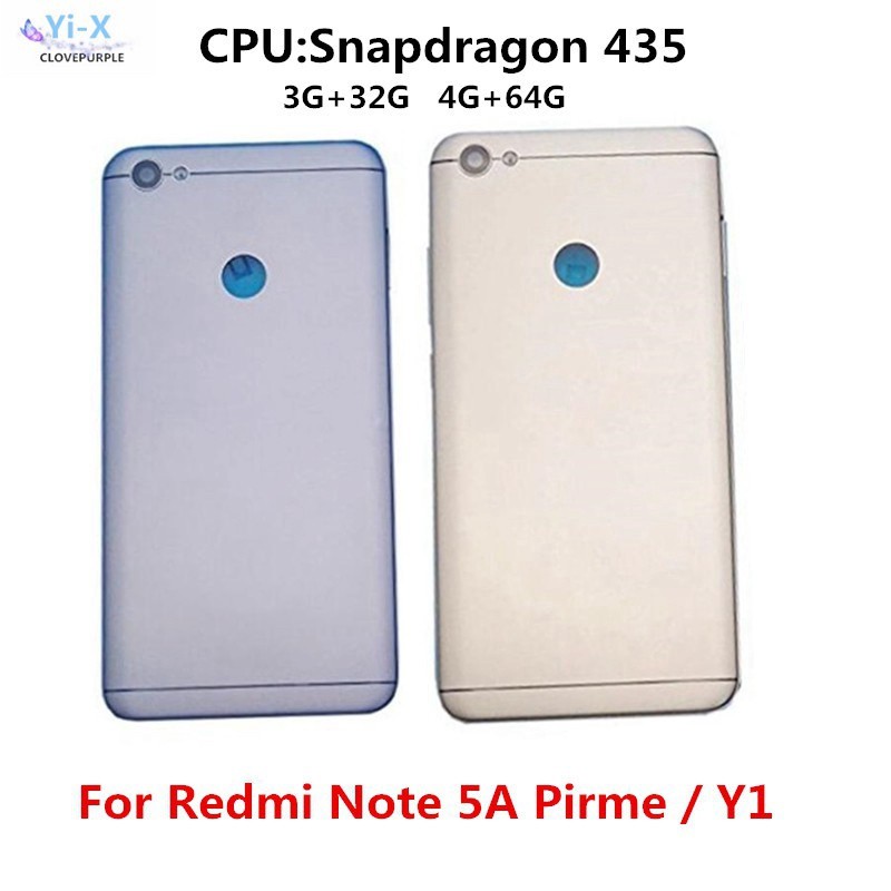 สําหรับ Xiaomi Redmi Note 5A Pro Prime/Redmi Y1 ฝาหลังแบตเตอรี่ด้านหลัง ...