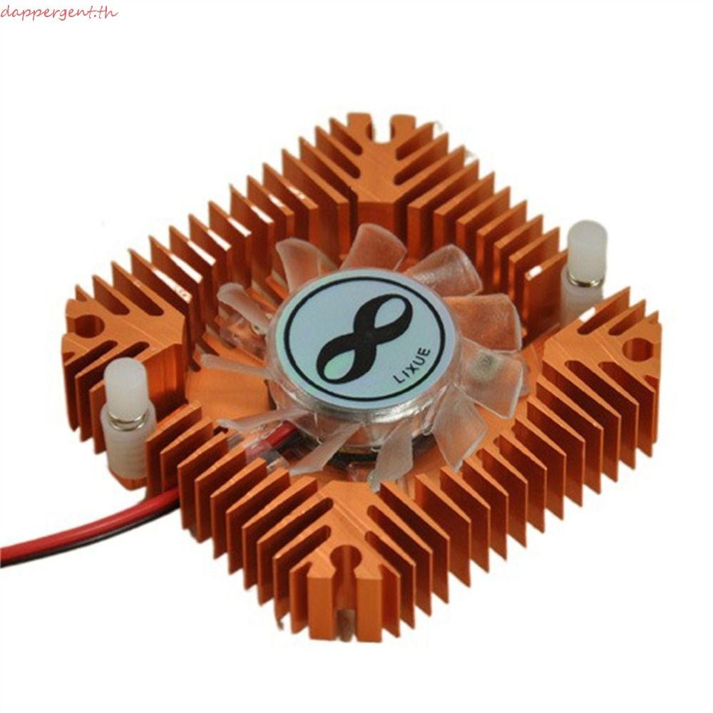 DAPPERGENT ฮีทซิงค์พร้อมพัดลมไฟ LED สําหรับ 1W 3W 5W 10W Cooling Pad กราฟิกการ์ดหม้อน้ํา COB ...