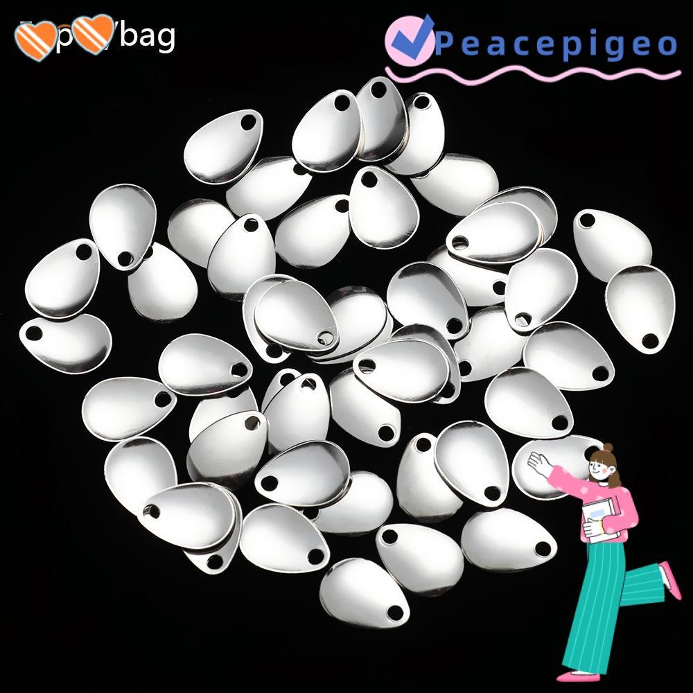PEACEPIGEO 50 ชิ้นตกปลาดึงดูด Spinner เลื่อม Spinner Tackle การสั่นสะเทือน VIB Lure | Shopee ...