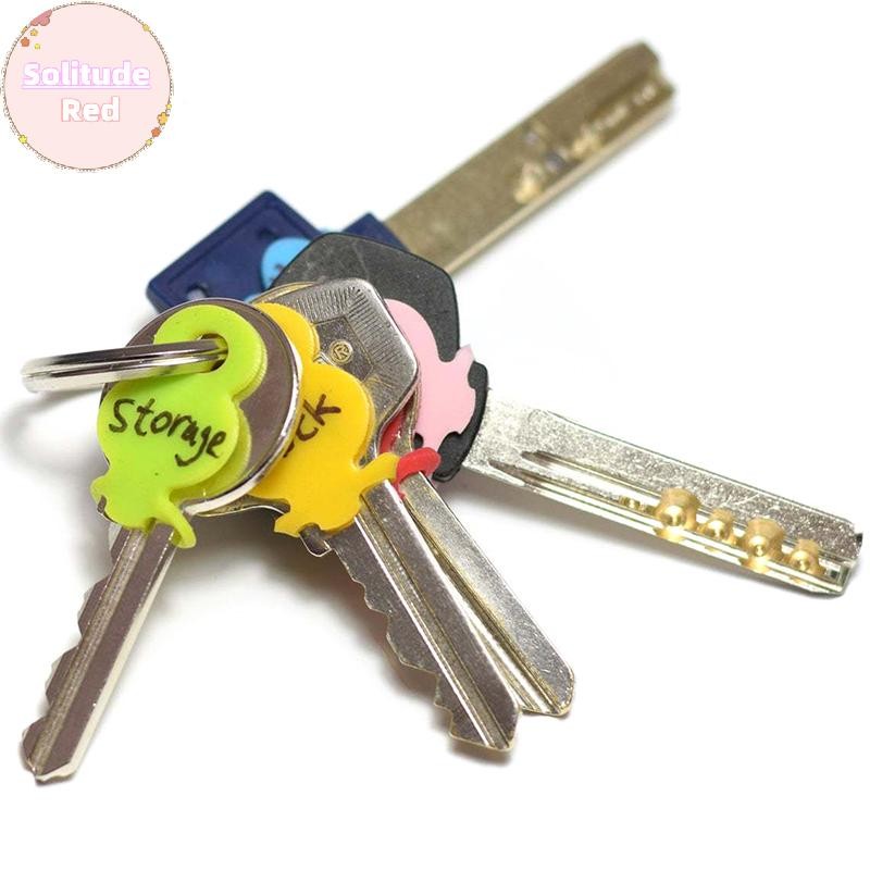 Solitudered 12 ชิ้น/เซ็ต Multicolor Key Top ครอบคลุมหัวหมวกแท็ก ID ...