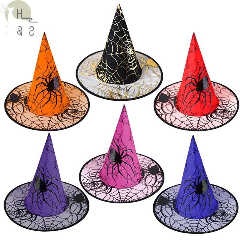 [H&S Apr] ผู้ใหญ่เด็ก ck หมวกแม่มด Masquerade Ribbon Wizard เครื่องแต่ง ...