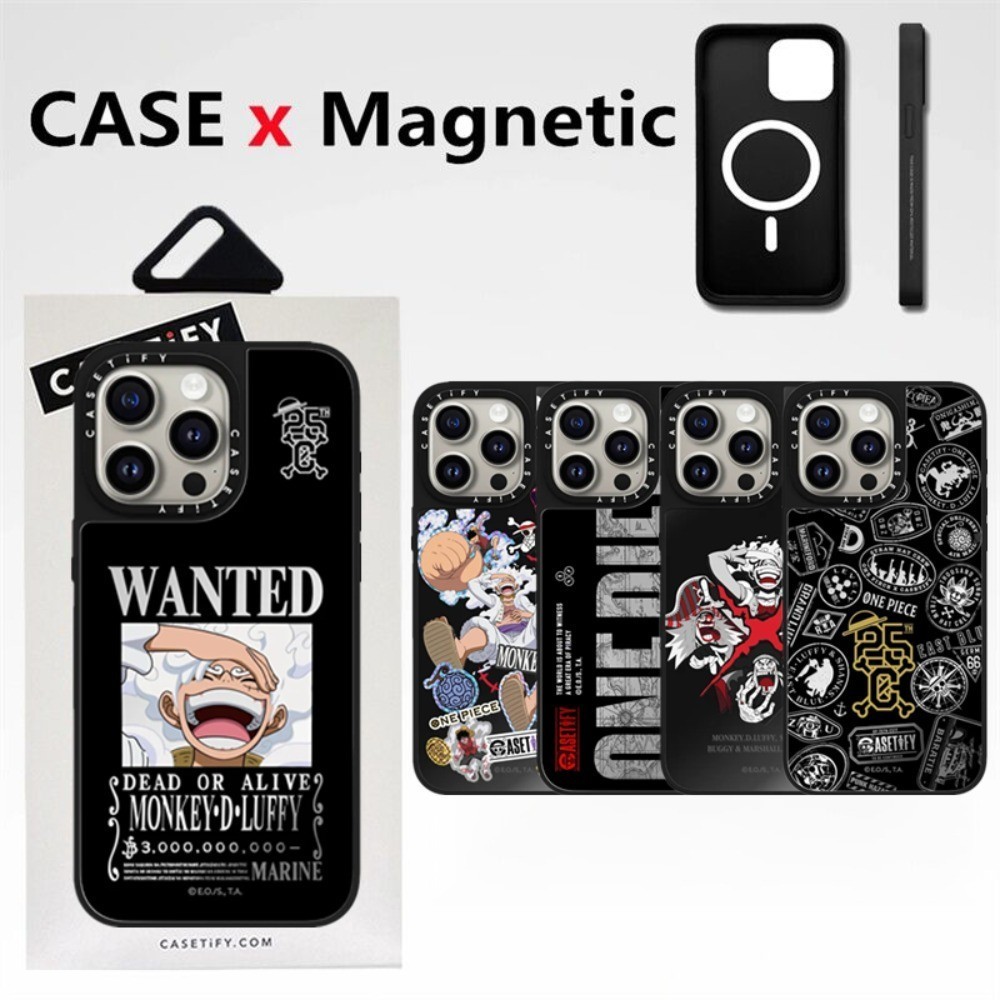 Casetifg One Piece 25th Anniversary Magnetic Charging Mirror Phone Case ...