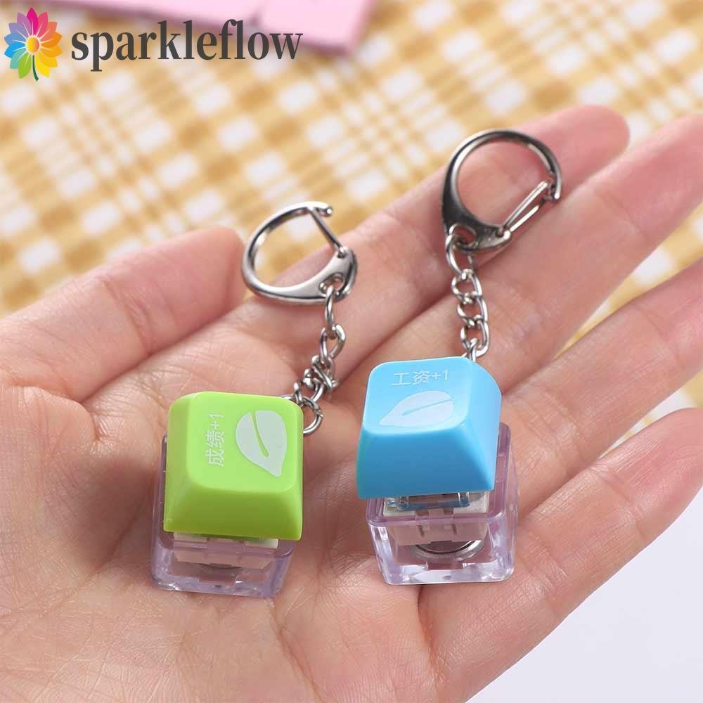 Sparkleflow พวงกุญแจคีย์บอร์ดปลาไม้, ปุ่มคีย์บอร์ด ABS Mechanical ...