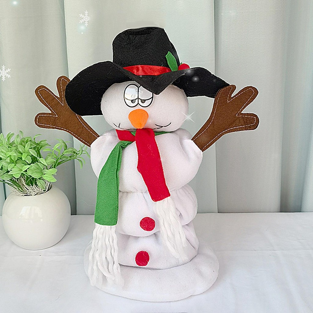 Snowman เต้นรําไฟฟ้าคริสต์มาส Plush Interactive Musical Plush ตุ๊กตา ...