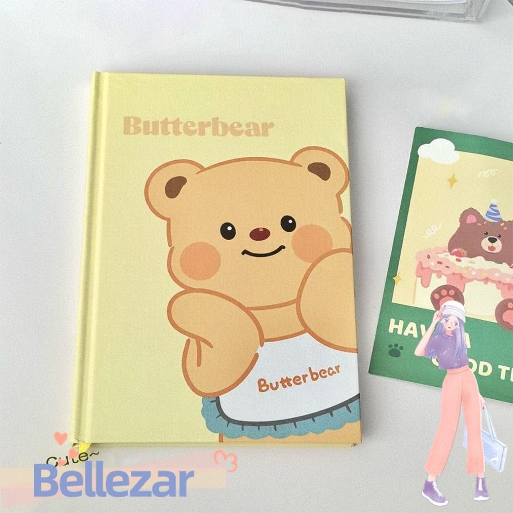 Bellezar Butter Bear Notepad, การ์ตูน Multifunctional Butter Bear Notebook, หนา 180Sheets ...