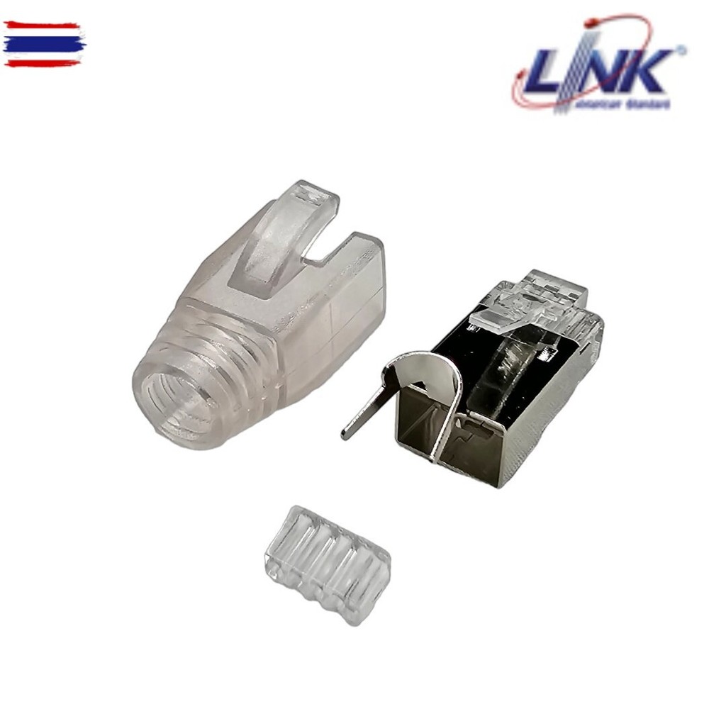 JACK RJ45 CAT6A Link US-1070S Shield Modular Plug W/Boot With Pre ...