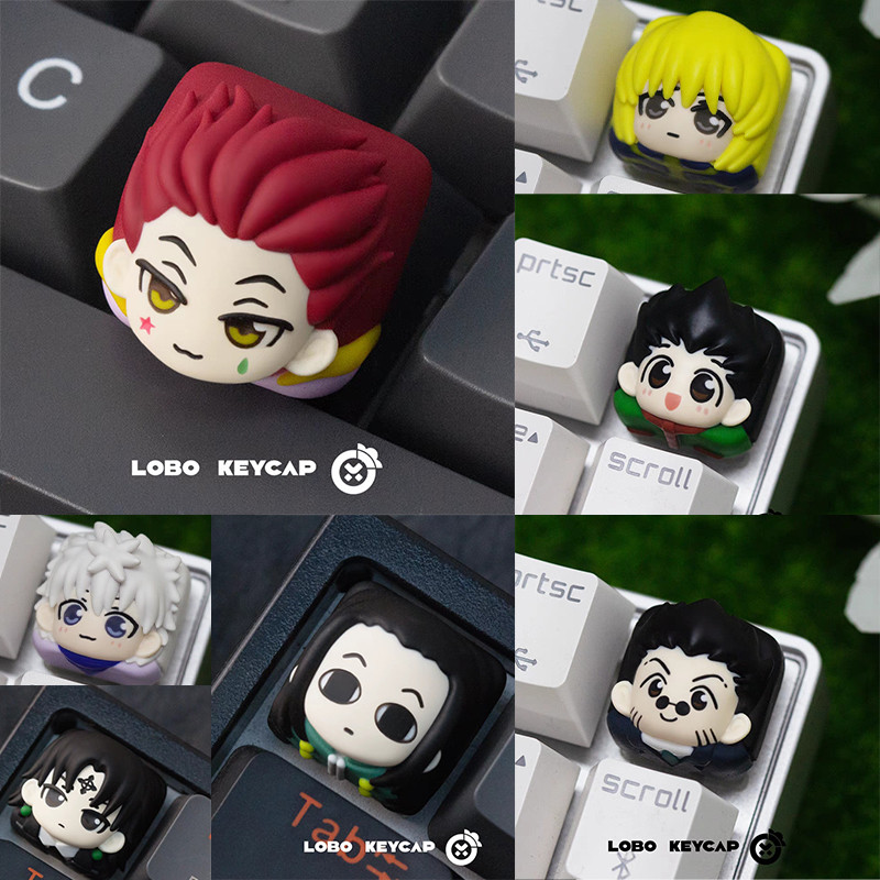 Hunter X Hunter Keycaps อะนิเมะที่กําหนดเองคีย์บอร์ด Keycap ชุด ABS ...