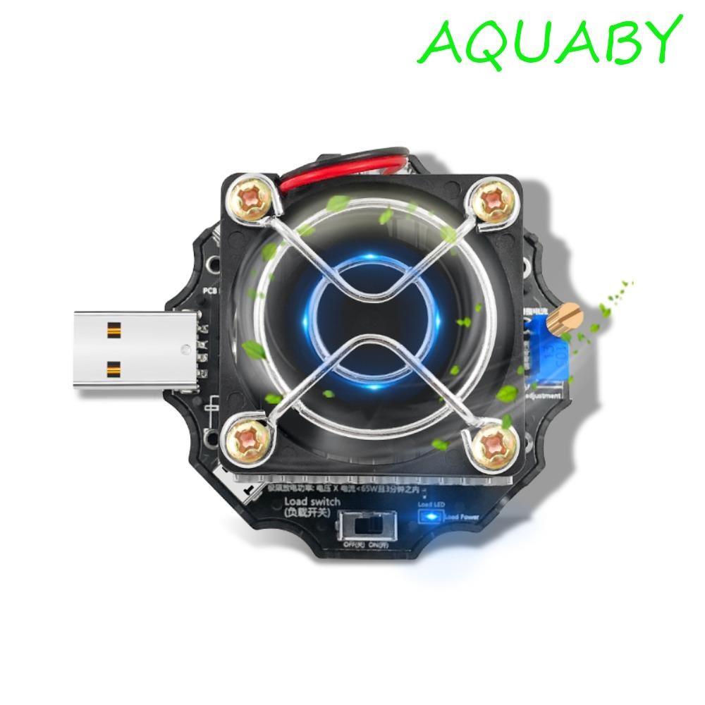 AQUABY เครื่องทดสอบความจุแบตเตอรี่ 65W 18650 USB Meter แหล่งจ่ายไฟ Checker แบตเตอรี่ Monitor ...