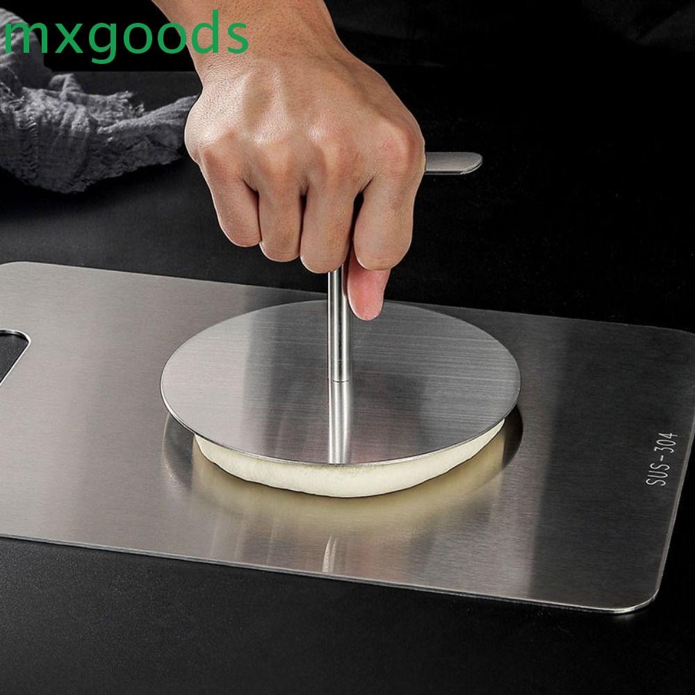MXGOODS ที่กดแป้ง,ช้อนตักเนื้อแบบใช้มือถือทรงกลม,มัลติฟังก์ชั่นสแตนเลสคู่มือแฮมเบอร์เกอร์ ...