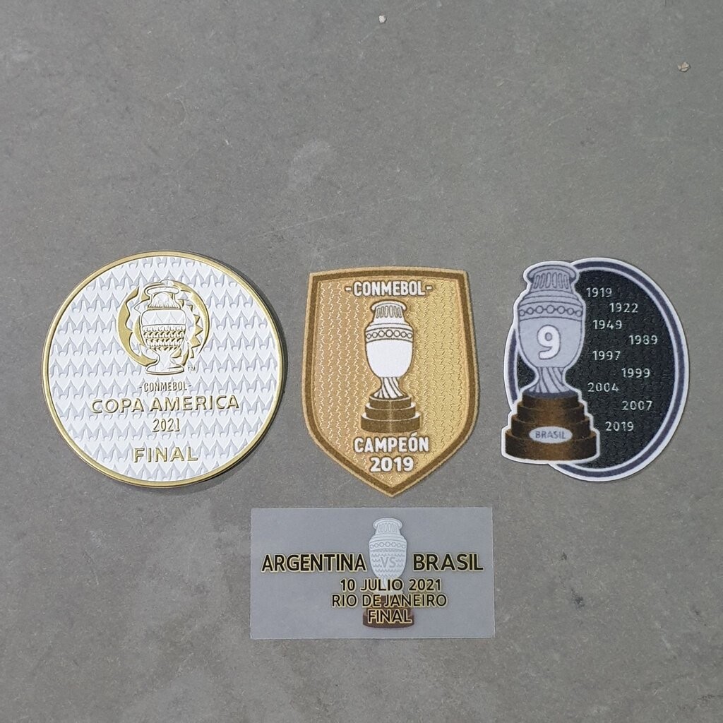 FINAL SET BRAZIL Patch Copa America อาร์มเสื้อบอลตัวโปรด โคปาอเมริกา ...