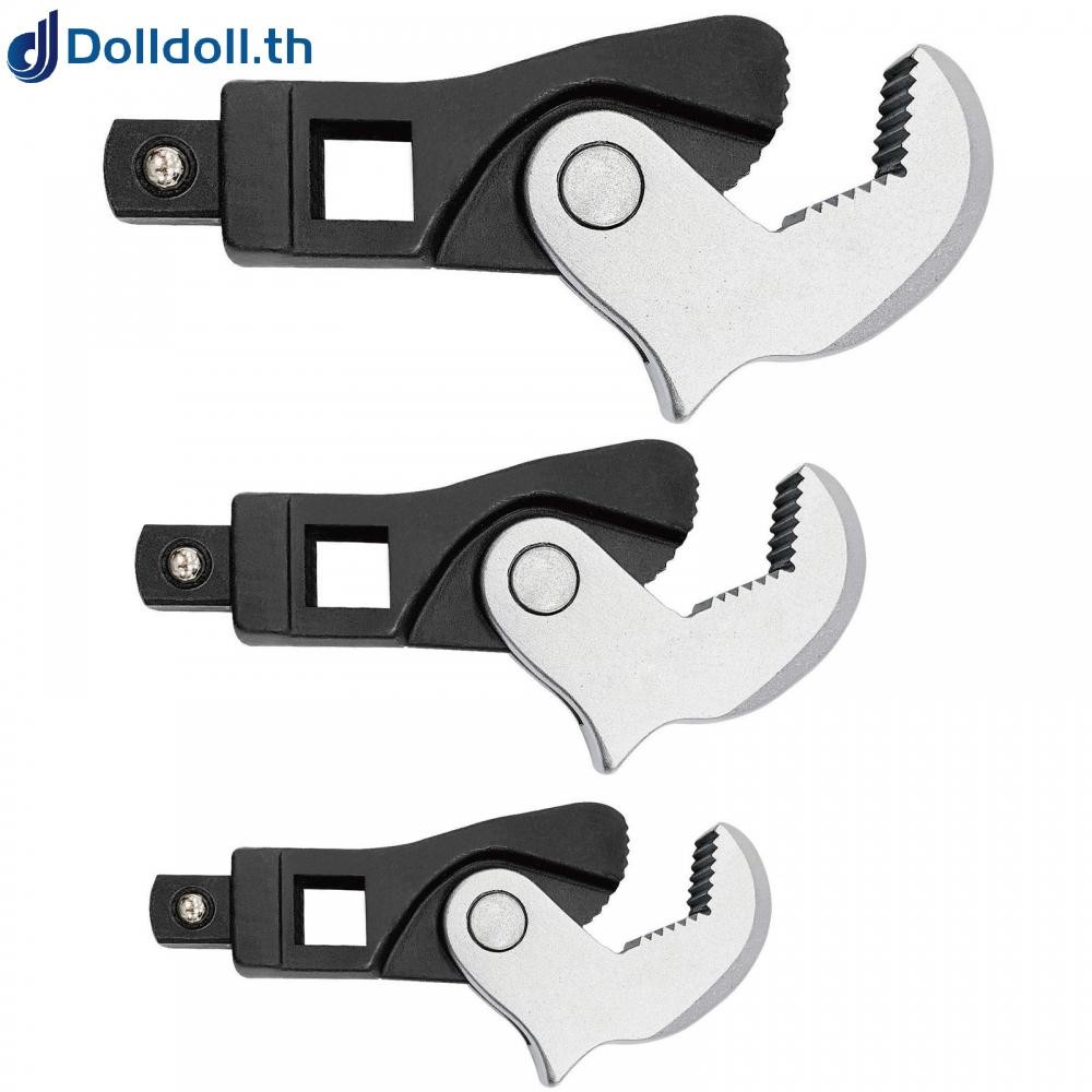 [Dolldoll]3pcs Adjustable Crowfoot Wrench with Spring Loaded Mechanism ...