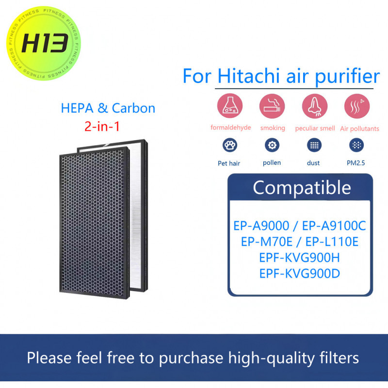 กรองอากาศ Hitachi EP-A9000 EP-M70E กรองรุ่น EPF-A9000H / EPF-A9000D H13 | Shopee Thailand