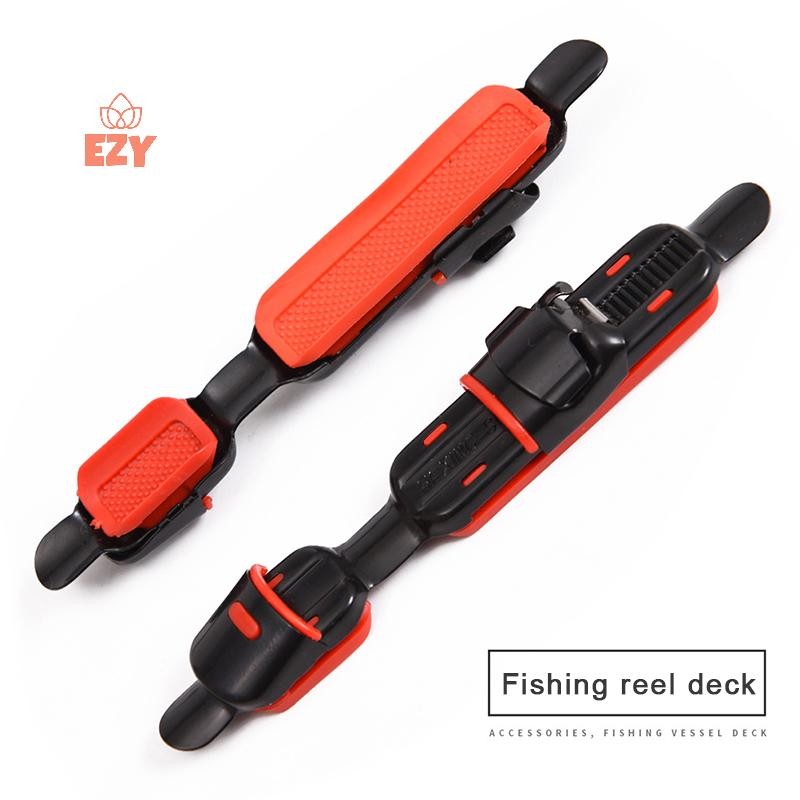 EZY 1 ชิ้นโลหะ Reel ที่นั่ง Deck ตกปลา Rod คลิปติดตั้งล้อ Reel เบาะยางเครื่องมืออุปกรณ์เสริมผู้ ...