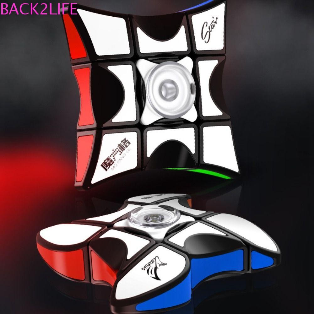 BACK2LIFE Speedcube ปลายนิ้ว Gyro, พลาสติกเปลี่ยน Spinner Magic Cube ...